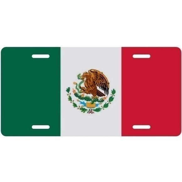 Other | Mexican Flag License Plate Cover | Poshmark